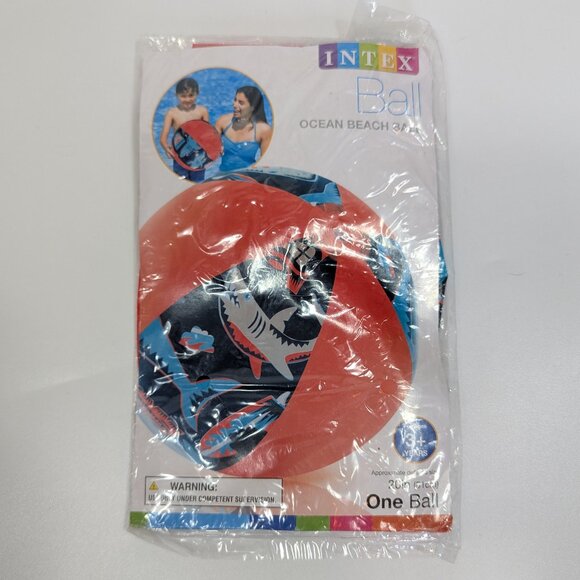 Intex | Toys | New Intex Ocean Beach Ball Shark Theme 2 Diameter | Poshmark